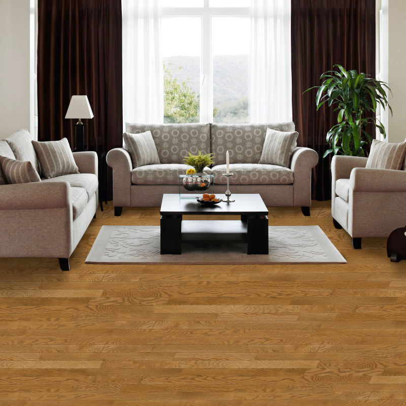 3/4" x 2-1/4" Butterscotch Prefinished Oak Flooring Design